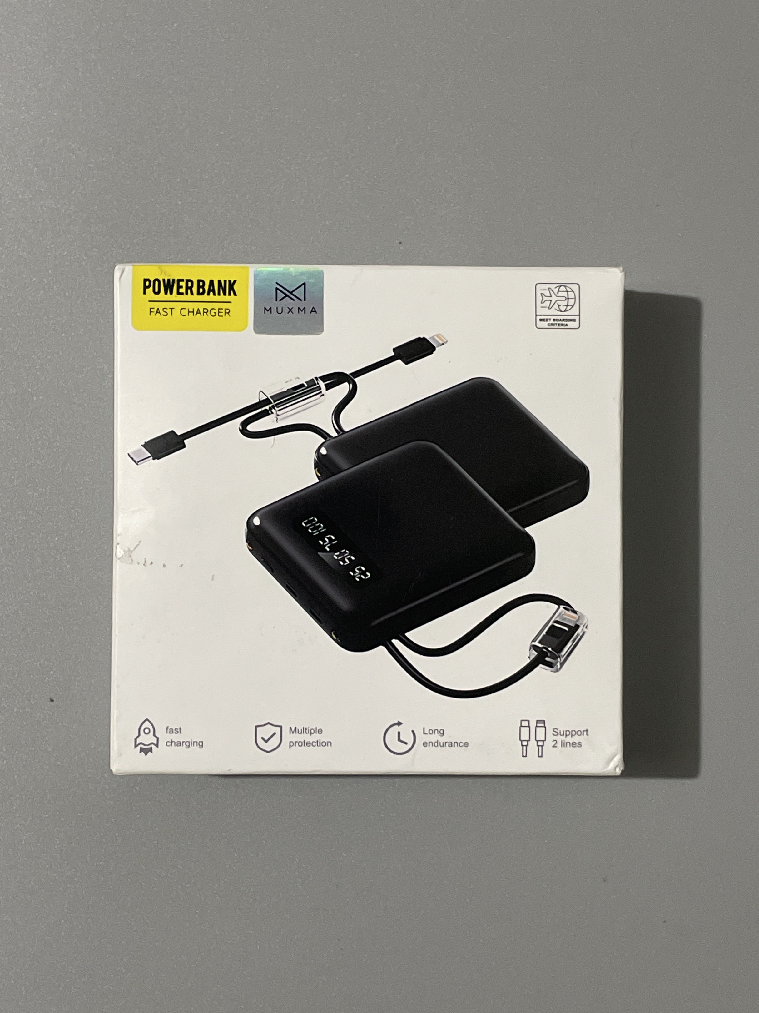 MUXMA CCC 3C Powerbank 20000mAh Mini Power Bank Fast Charging Built-in ...