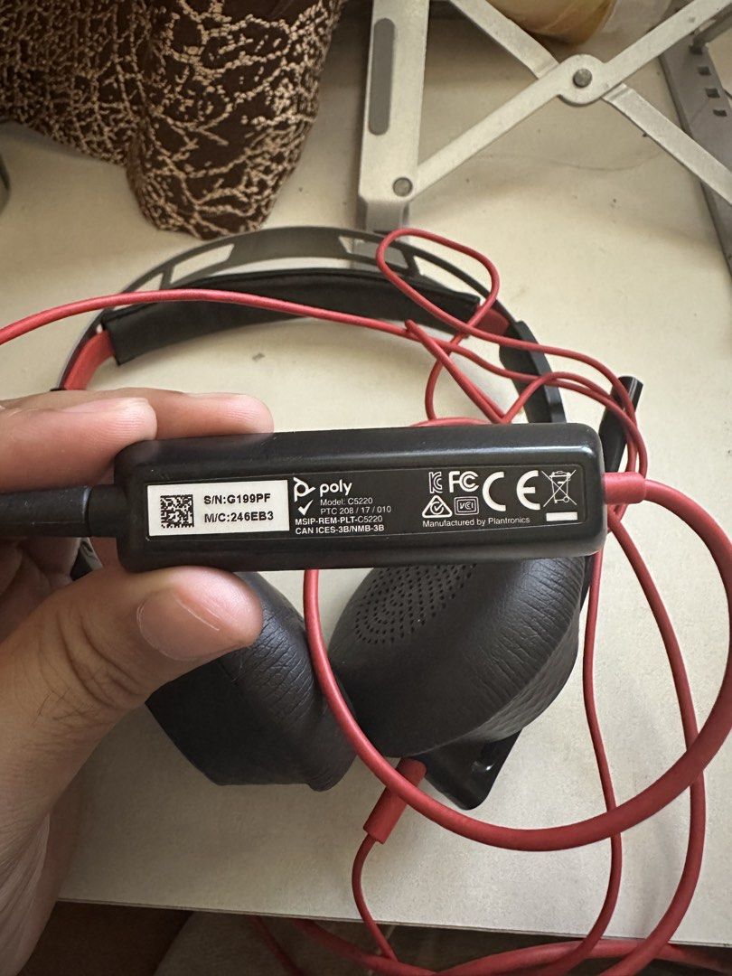 Poly (Plantronics) Blackwire 5220 C5220 USB-A Noise Cancellation, Audio ...