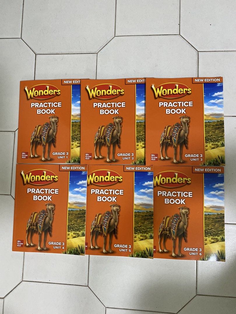 6 X ( bundle of 6) Wonders Grade 3 Practice Books (New Edition) (unit 1 ...