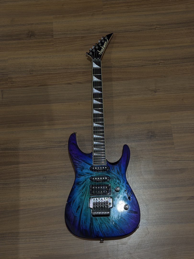 1998 Jackson DK2 Dinky Electric Guitar, Eerie Dess Swirl - Made in ...
