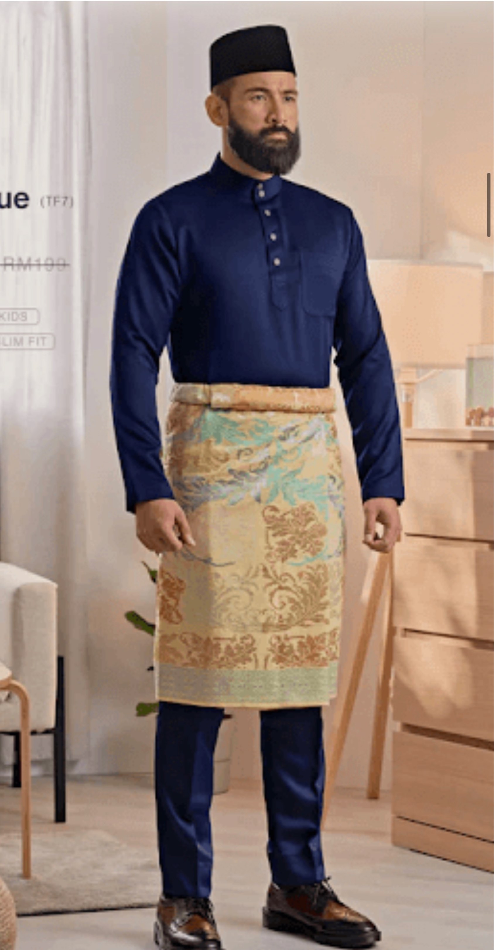 Bula bintang Baju kurung, Men's Fashion, Muslim Wear, Baju Melayu on ...