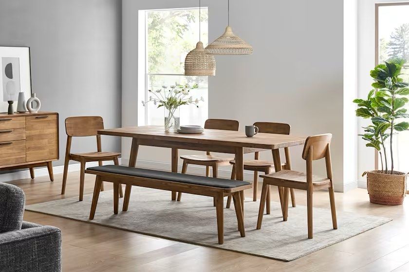 Castlery Extendable Wooden Dining Table, Furniture & Home Living ...
