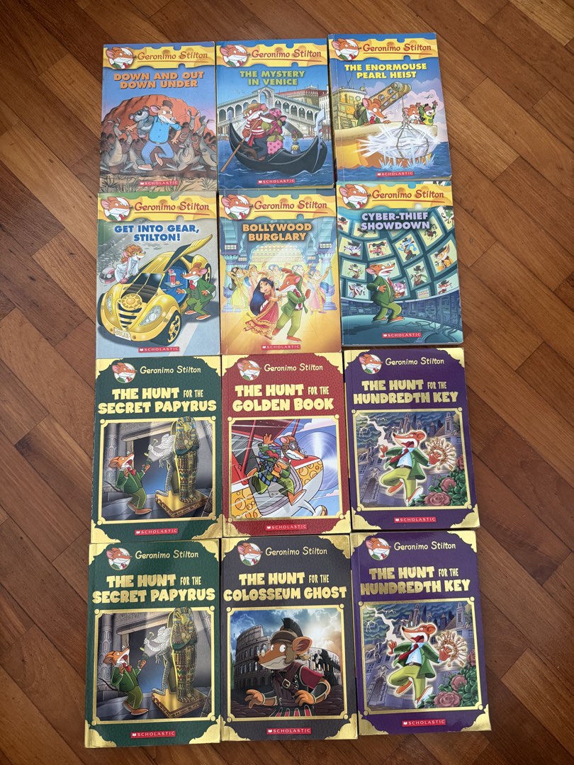 Geronimo Stilton Book Collection - 12 Books, Hobbies & Toys, Books ...