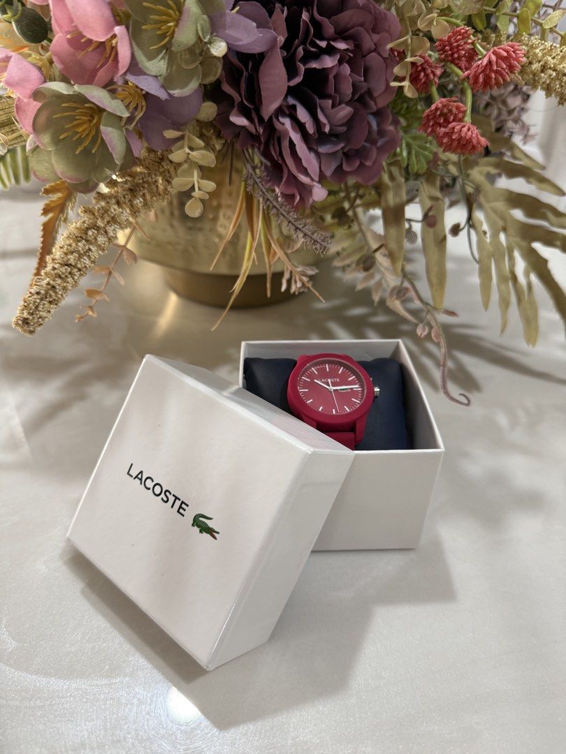 Lacoste Red Watch, Men's Fashion, Watches & Accessories, Watches on ...