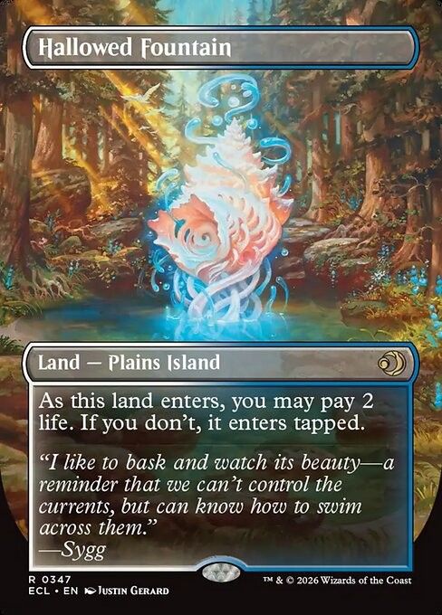 Magic: The Gathering | Hallowed Fountain | MTG Lorwyn Eclipsed Rare ...