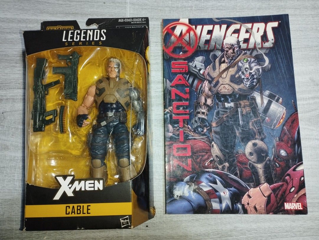 Marvel Legends Cable Action Figure and X-Sanction Comic, Hobbies & Toys ...