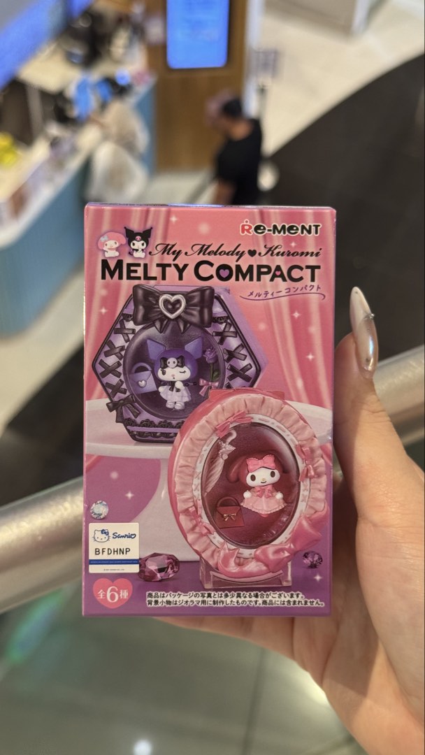 Re-Ment My Melody Kuromi Melty Compact Figure, Hobbies & Toys, Toys ...