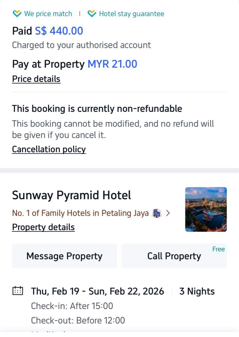 Sunway Pyramid Hotel Stay - Feb 19-22, 2026, Everything Else on Carousell