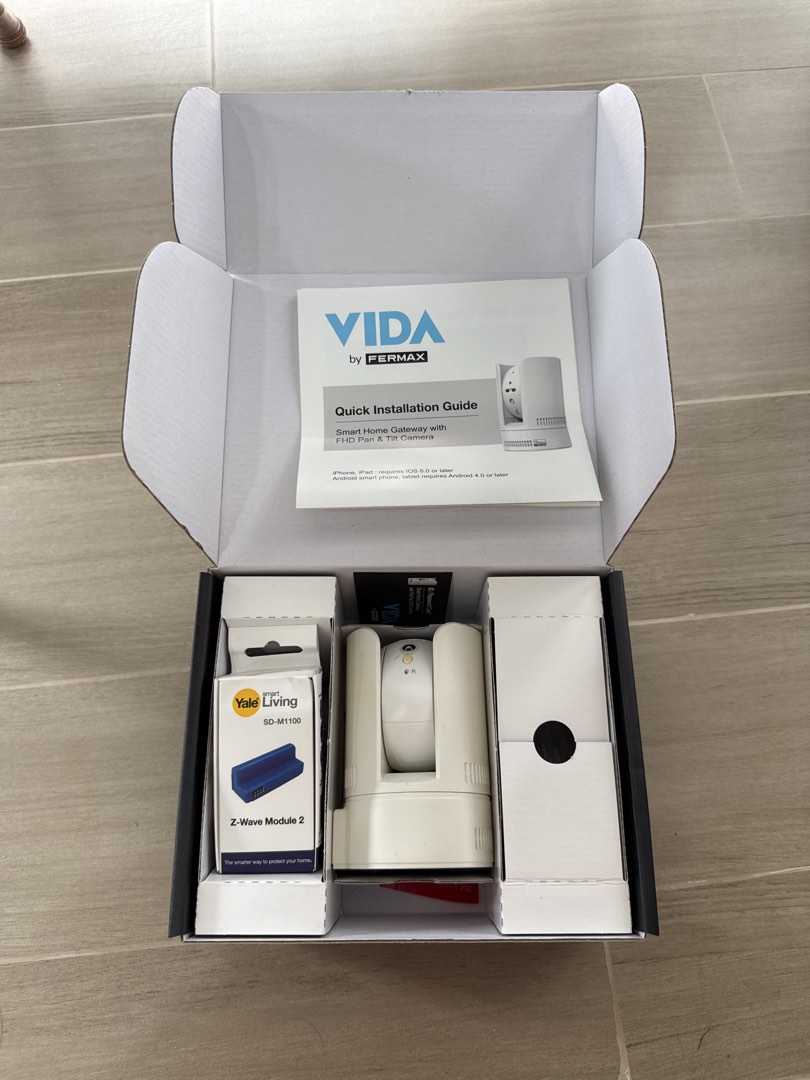 VIDA Smart Camera with Yale Z-Wave Module 2, Furniture & Home Living ...