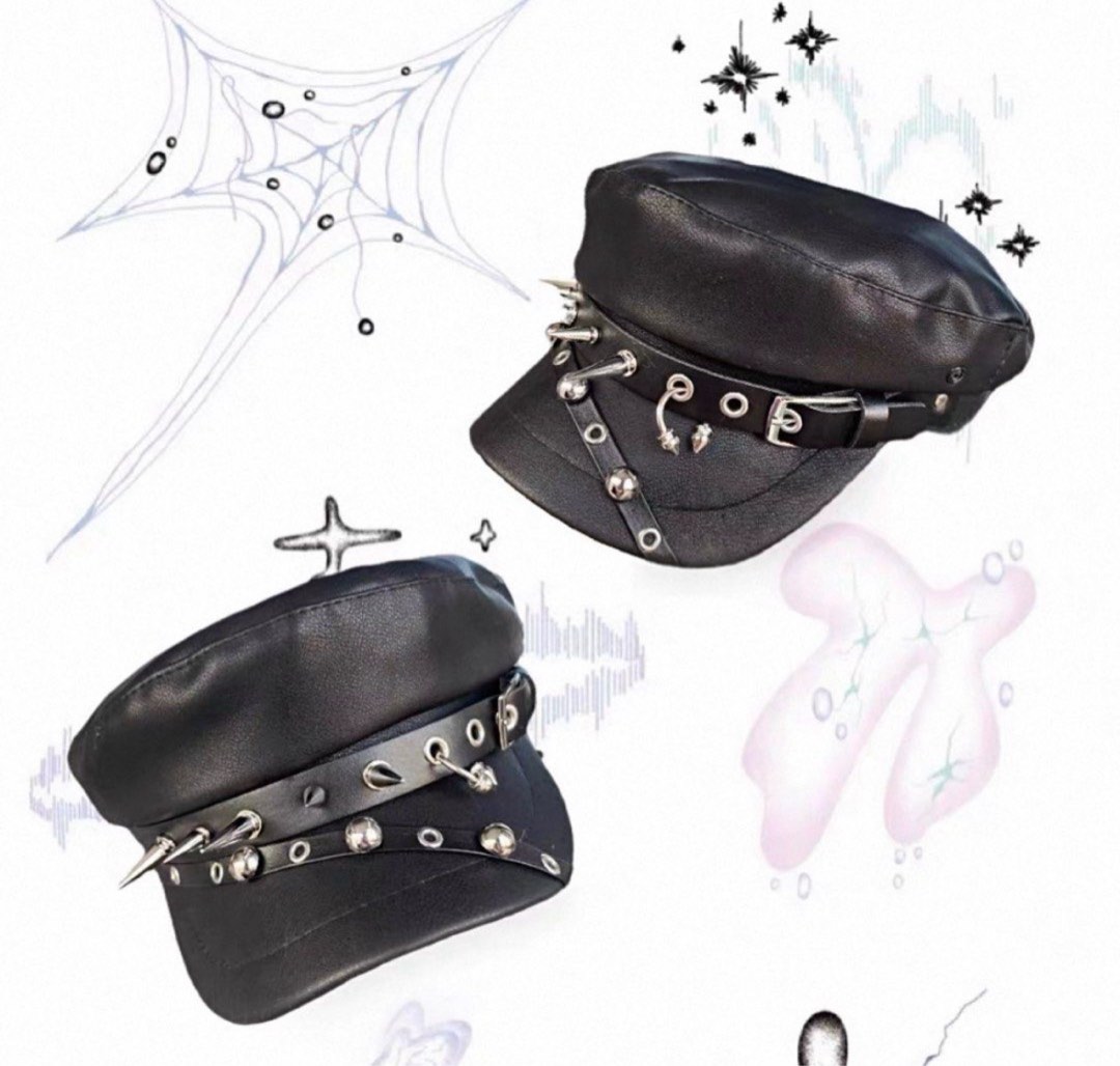 alt punk beret y2k, Women's Fashion, Watches & Accessories, Hats ...
