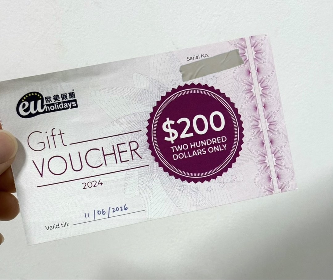 EU Holidays $200 Gift Voucher - Valid Till 11/06/2026, Tickets ...