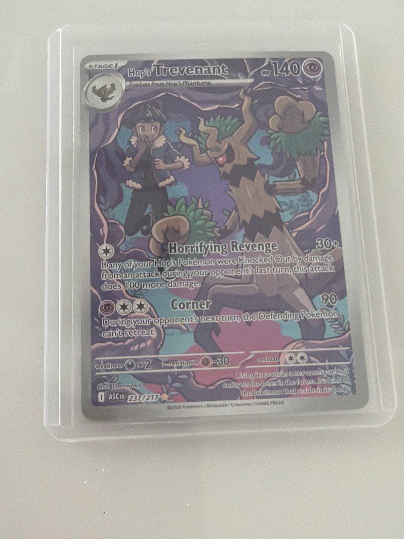 Hop’s Trevenant Pokemon Card, Hobbies & Toys, Toys & Games on Carousell