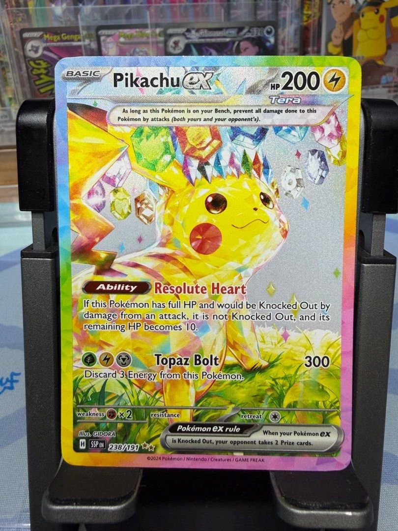 Pikachu EX SIR Surging Sparks 238/191, Hobbies & Toys, Toys & Games on ...