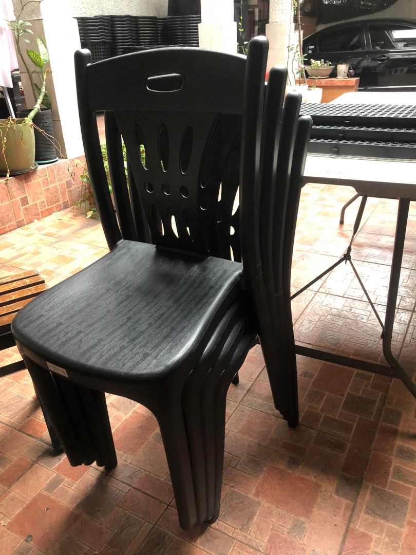 Plastic chair ( hampas chair), Furniture & Home Living, Furniture ...