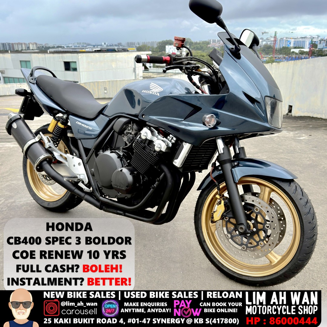 USED Honda CB400 Spec 3 Boldor with BLUEFLAME, Motorcycles, Motorcycles ...