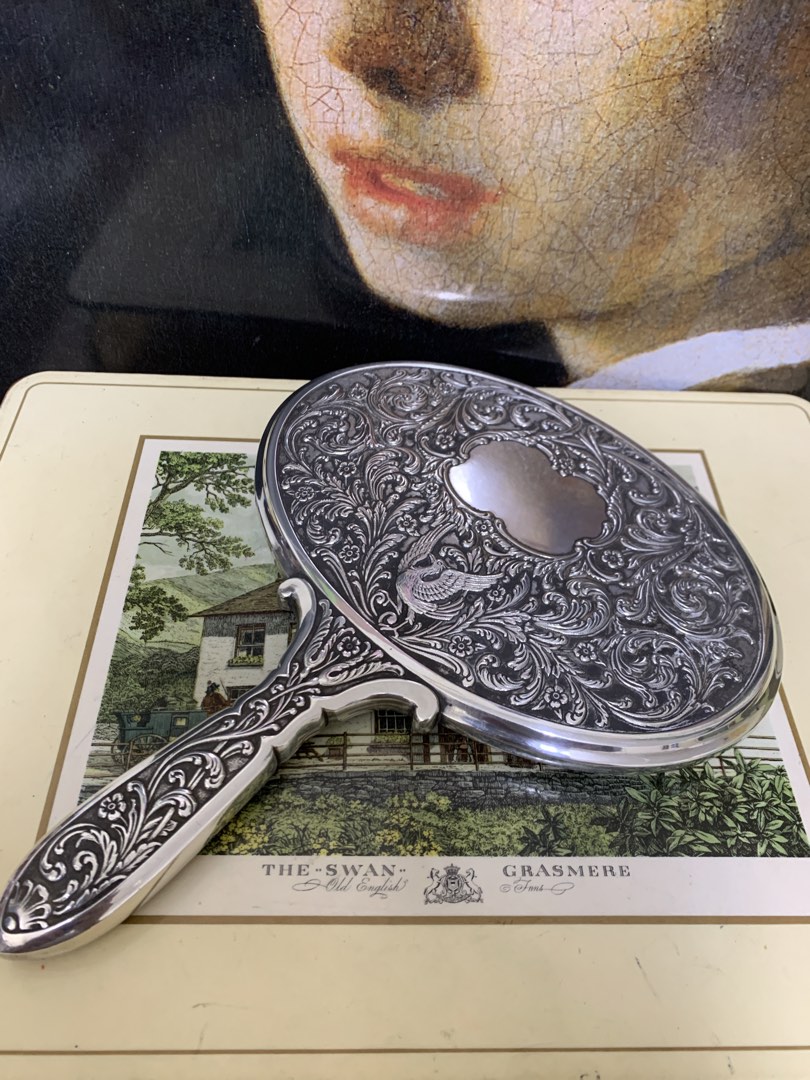 Vintage lavish Art Nouveau | birds of paradise | Ornate Silver plating ...