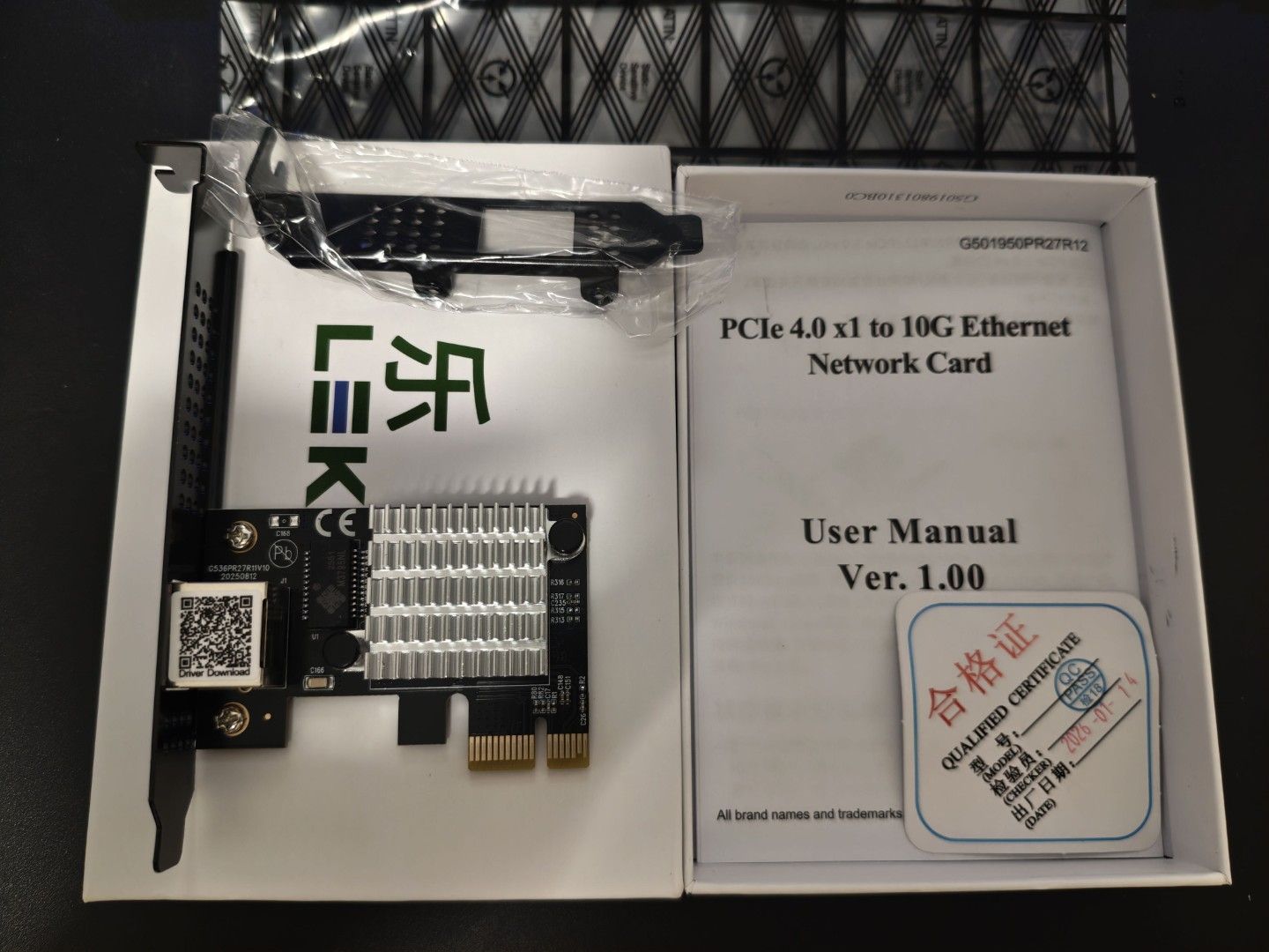 10Gbps Ethernet Network Card NIC PCIe 4.0 x1 Realtek 8127, Computers ...