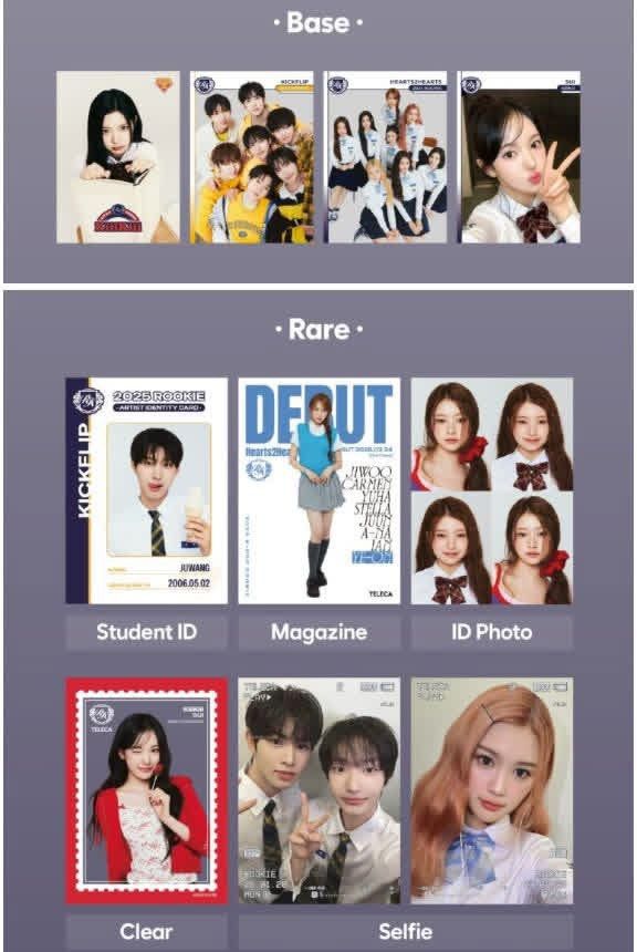 2025 K-Pop Rookie Teleca Collection Card, 興趣及遊戲, 收藏品及紀念品, 明星周邊 - Carousell