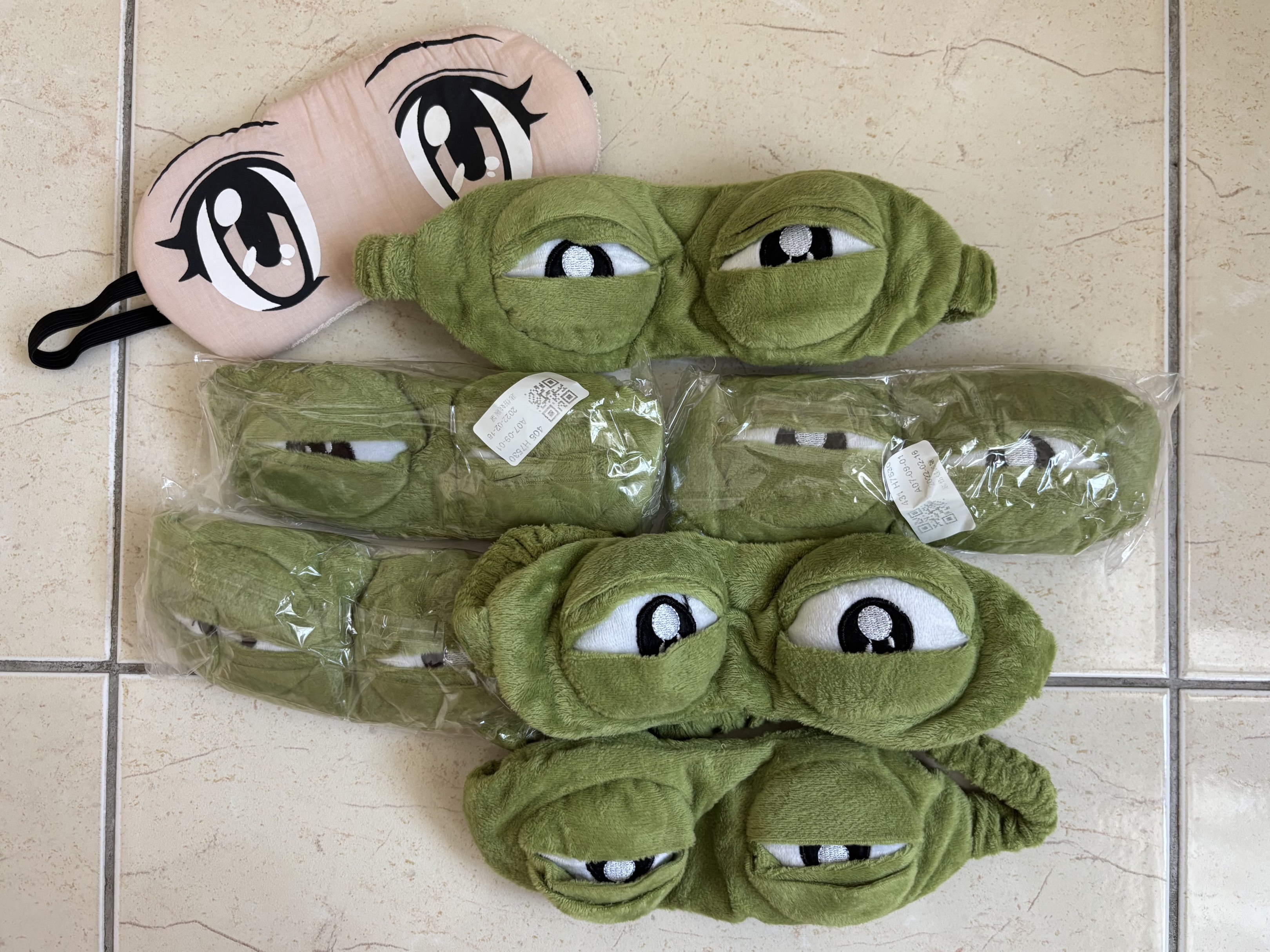 Anime and Pepe the Frog Eye Masks, Beauty & Personal Care, Face, Face ...