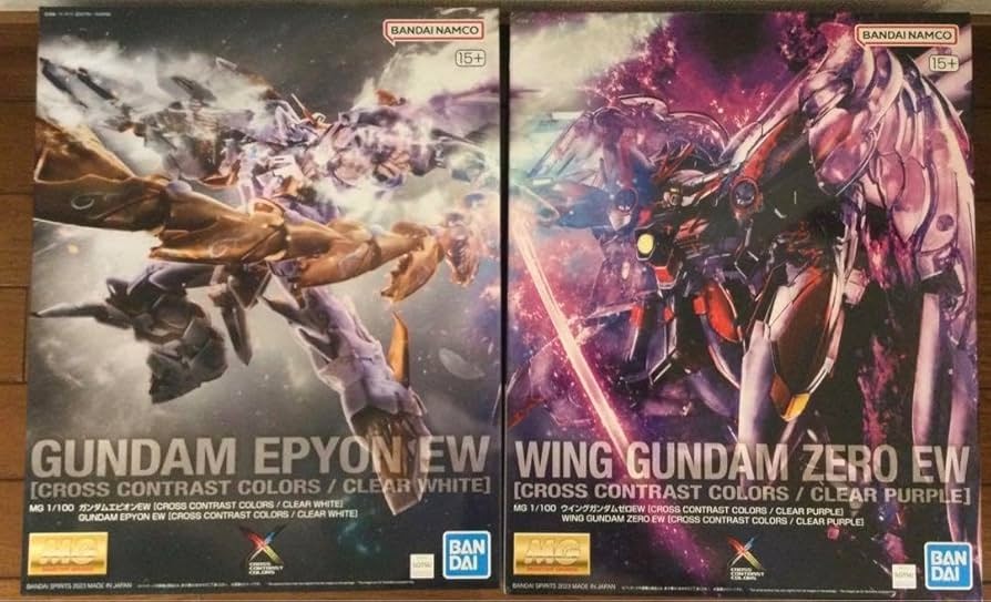 Bandai MG 1/100 Gundam Epyon EW & Wing Zero EW Cross contrast, Hobbies ...