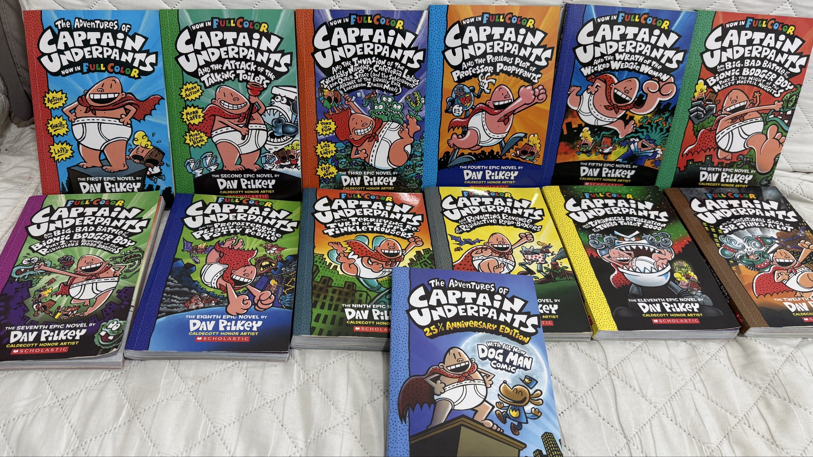 Captain Underpants Full Color Book Set - Dav Pilkey, Hobbies & Toys ...