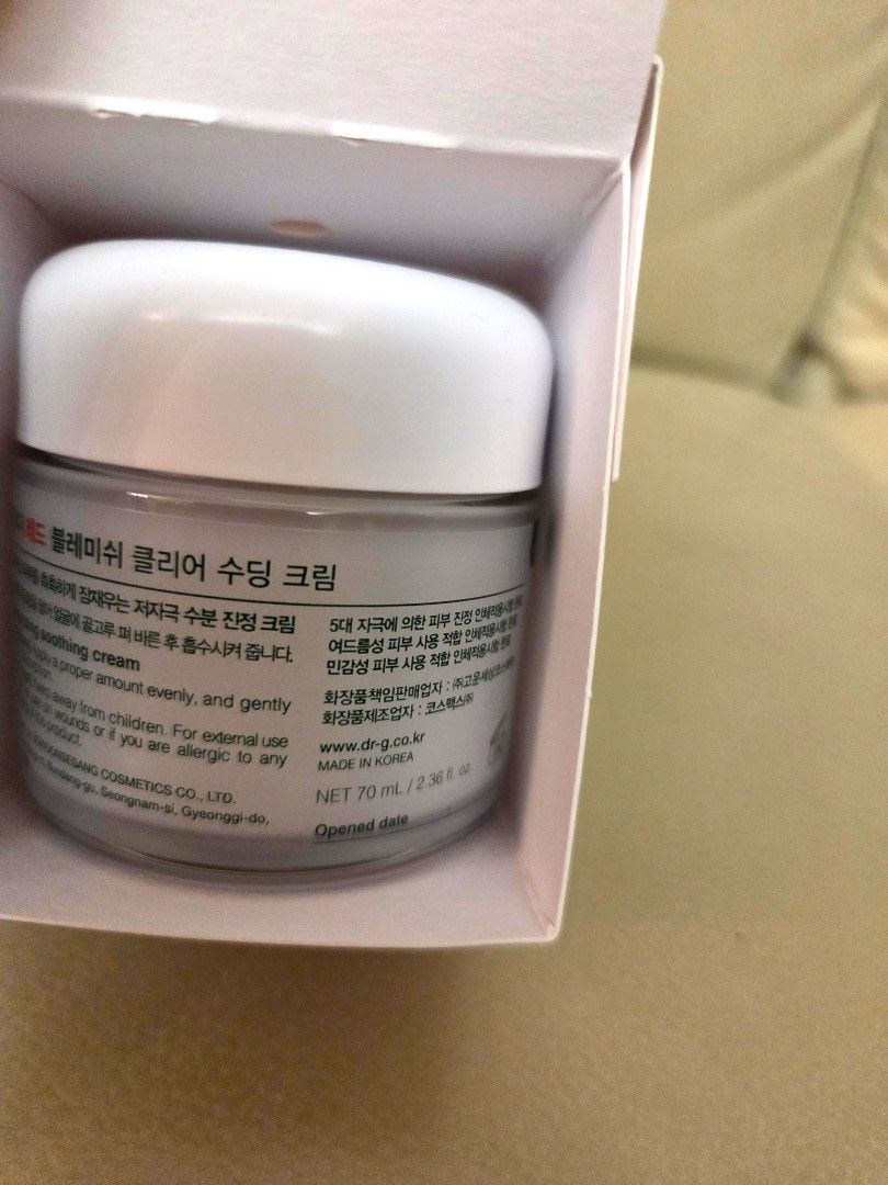 Dr.G R.E.D Blemish Clear Soothing Cream 70ml 積雪草溫和抗痘袪印修護保濕面霜Exp 2027 送 ...