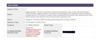 ELTABINA EXPRESS Bus Ticket - 14 Feb 2026, Tickets & Vouchers, Local ...
