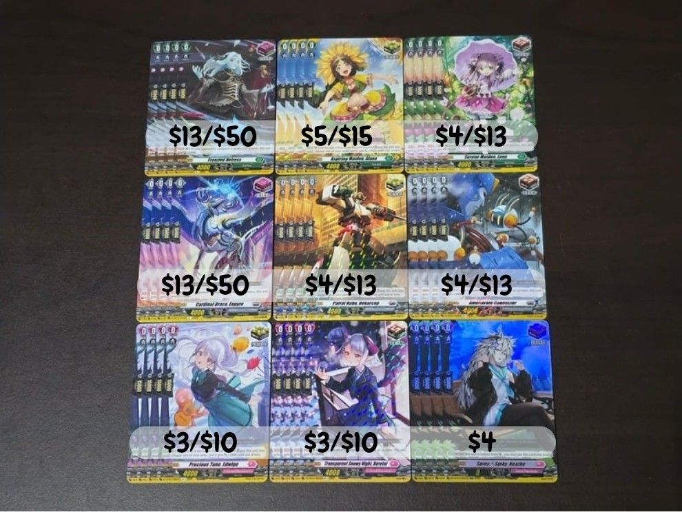 (English) Effect Triggers, Vanguard Singles/Staples, Front, Crit, Draw ...