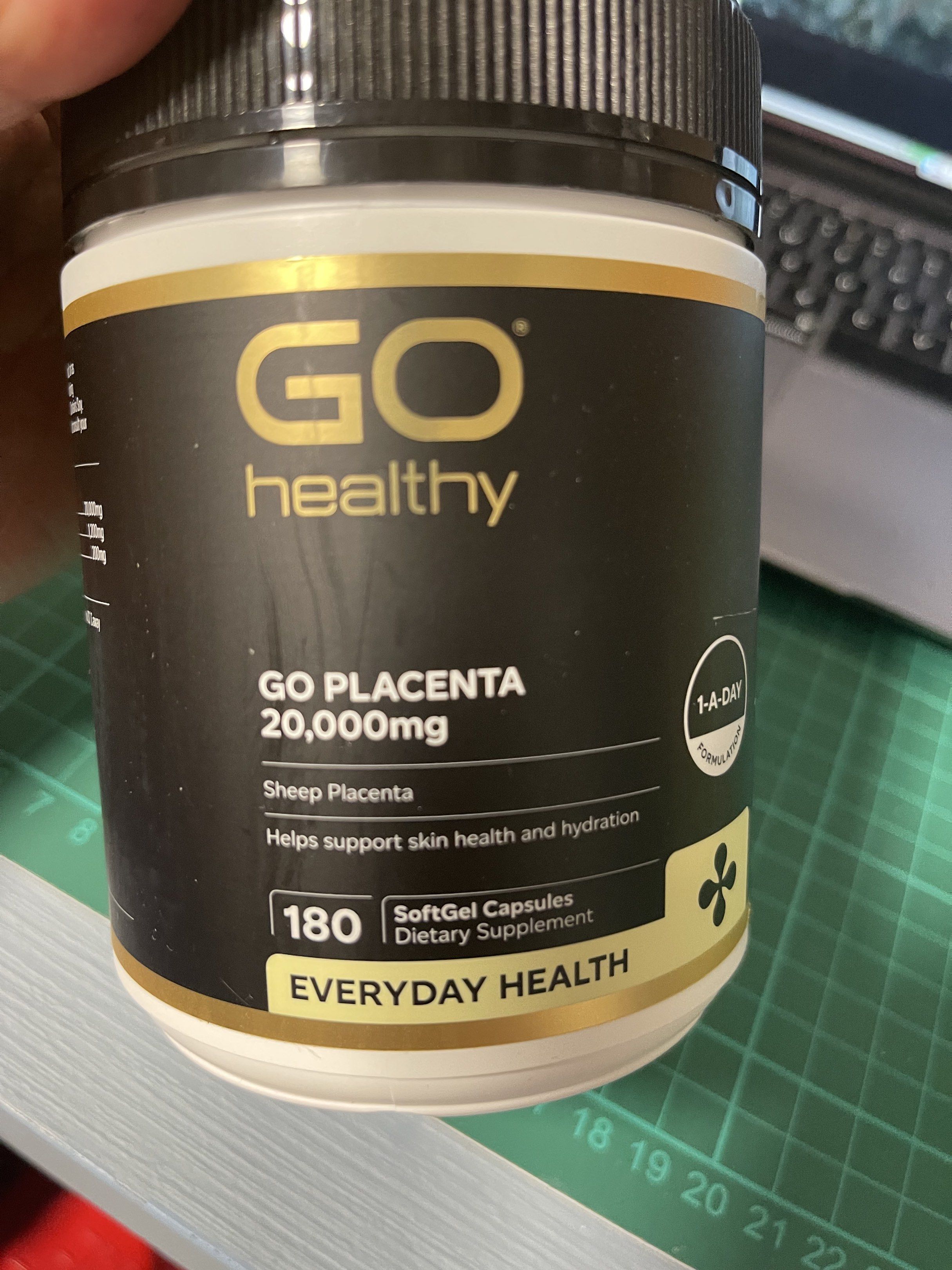 GO Healthy GO Placenta 20,000mg - 180 Capsules, Health & Nutrition ...