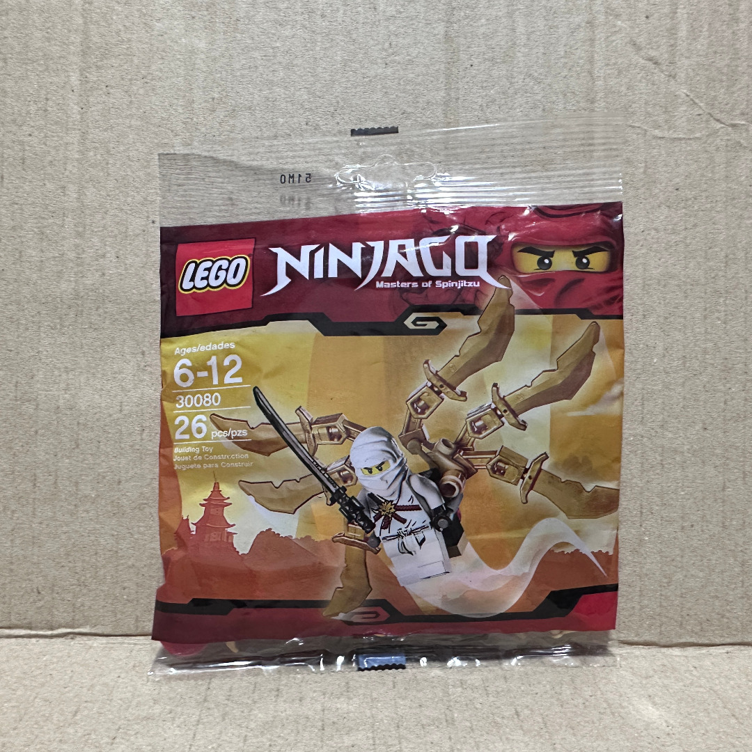 Lego Ninjago 30080 Ninjago White Zane ZX Ninja Glider Polybag Minifigs ...