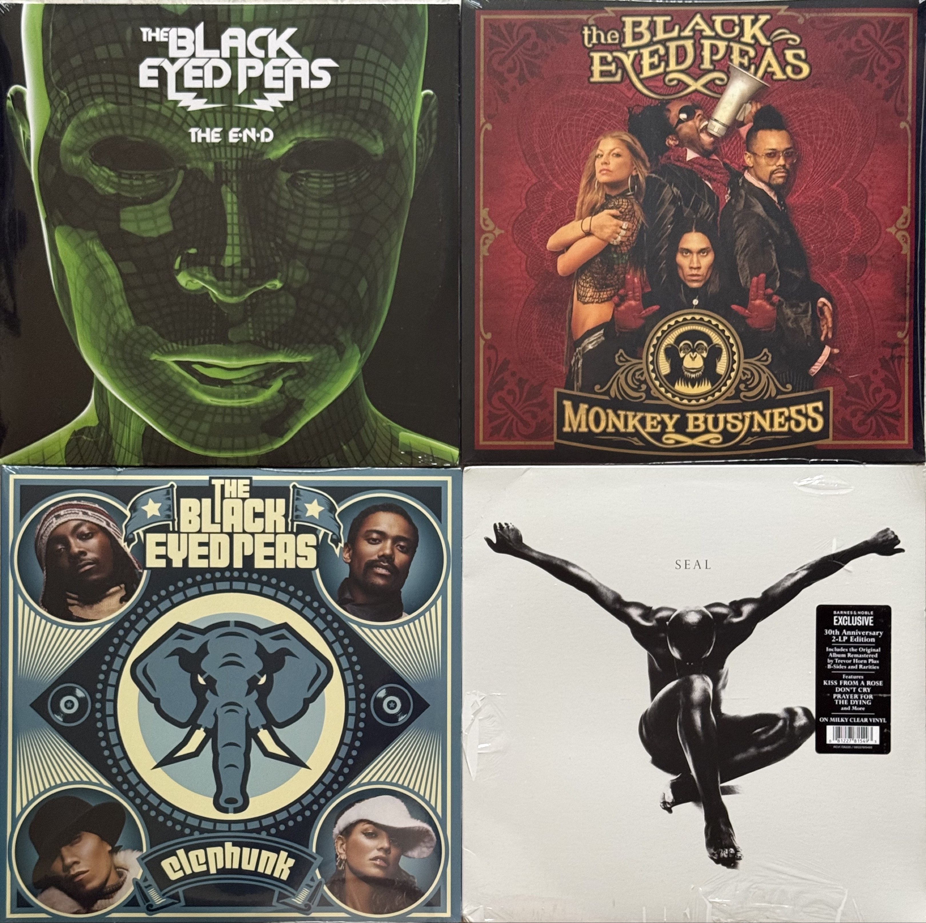 Limited edition colored vinyls from Black Eyed Peas and Seal, Hobbies ...