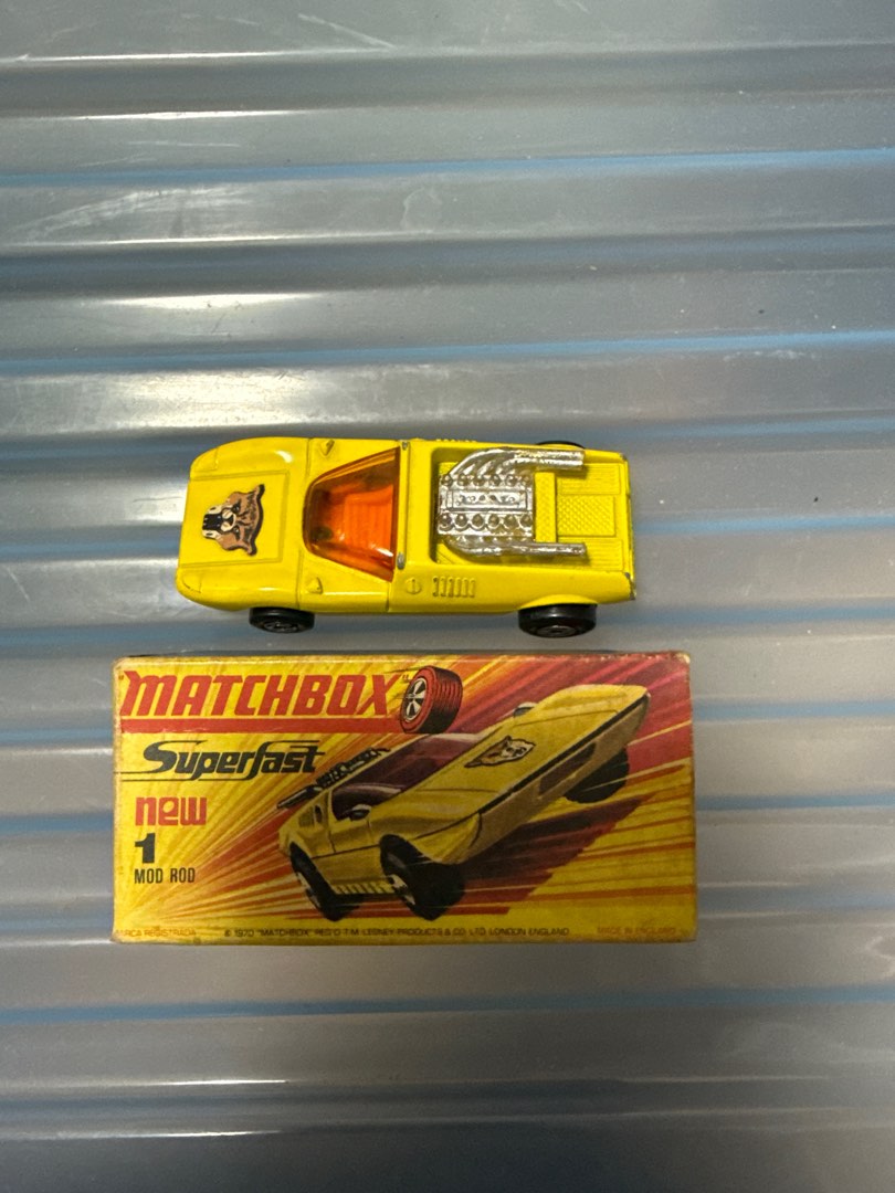 Matchbox Superfast No 1 Mod Rod "Spotted Cat - Orange Interior" Unp ...