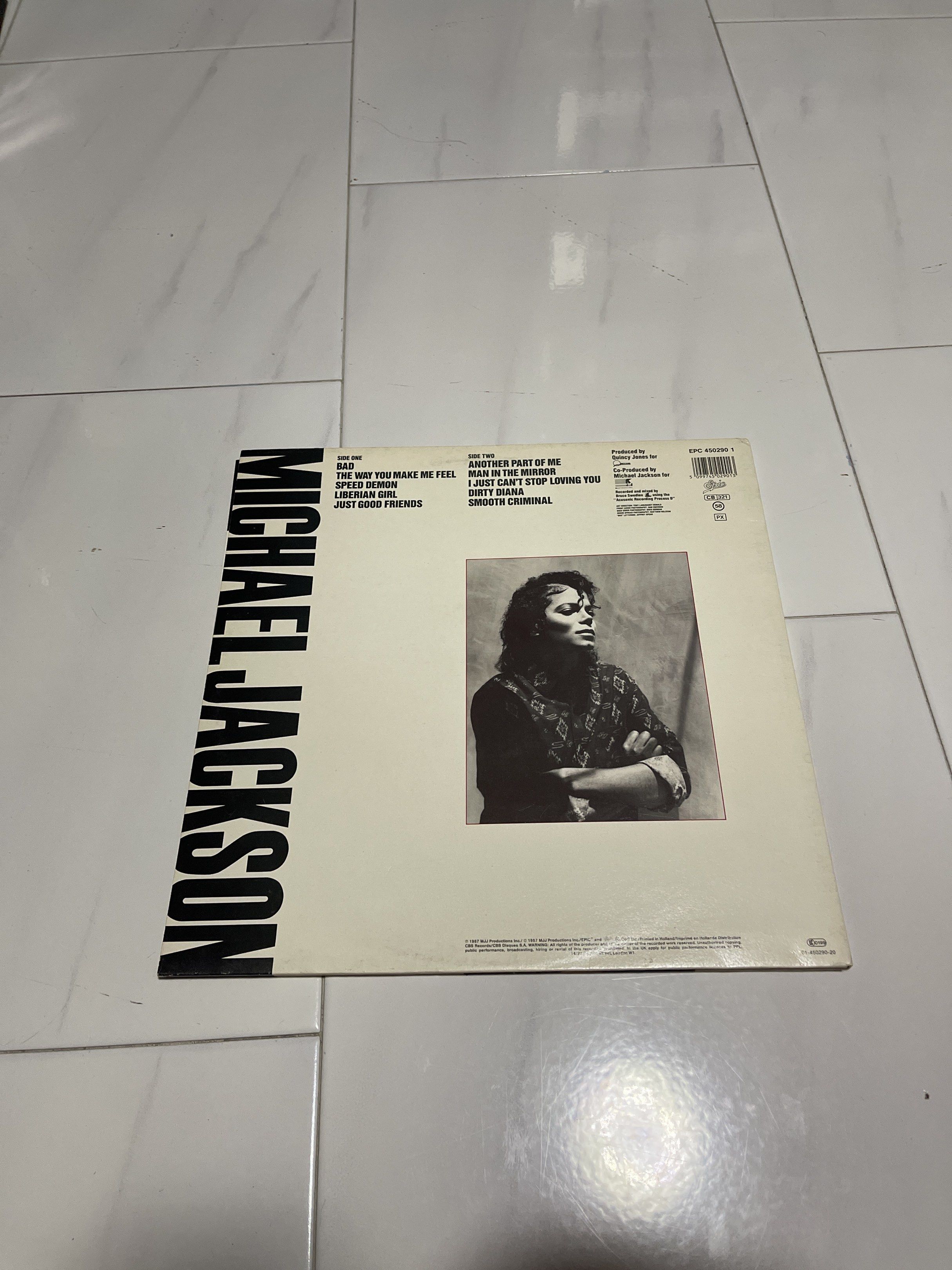 Michael Jackson - Bad Vinyl Record, Hobbies & Toys, Music & Media ...