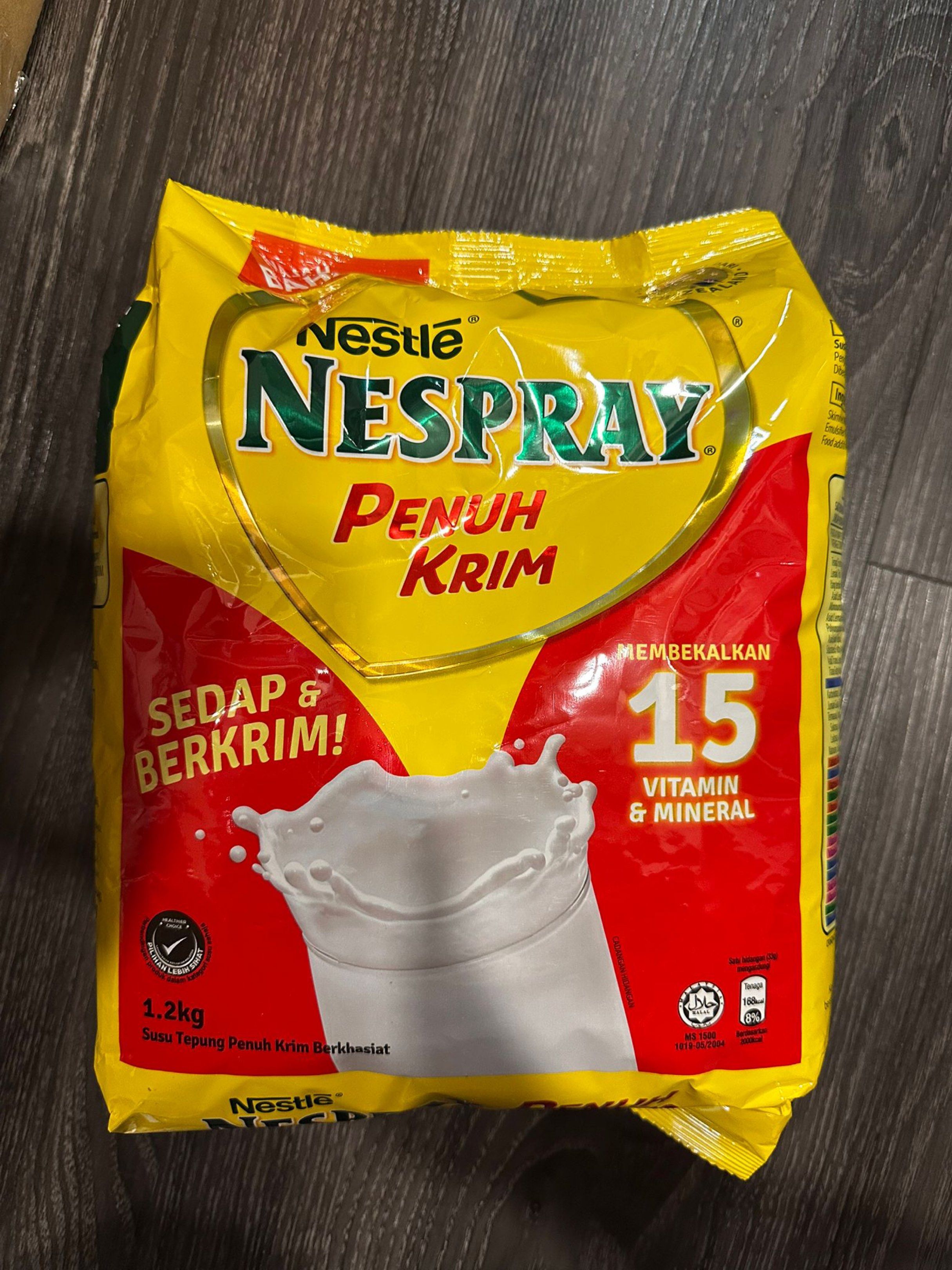 Nestle Nespray Penuh Krim Milk Powder 1.2kg, Babies & Kids, Nursing ...