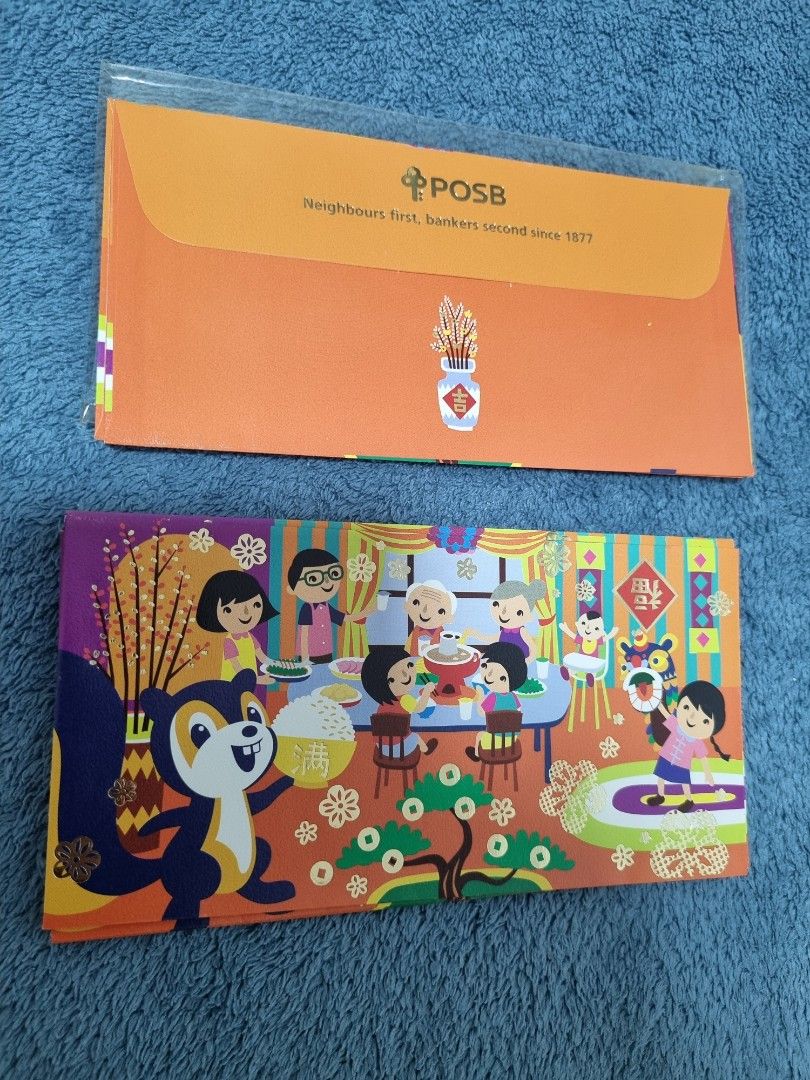 POSB CNY Ang Pao set, Hobbies & Toys, Occasions & Party Supplies on ...