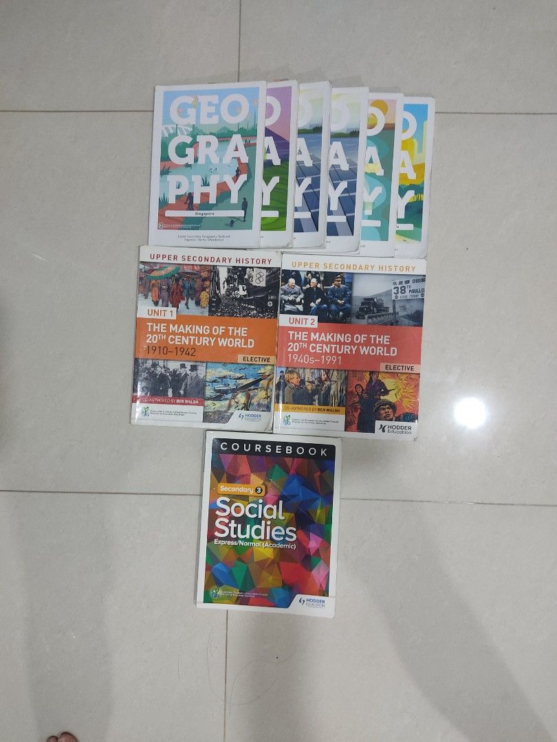 Secondary School Textbooks - Pure Geography, Elective History, Social ...
