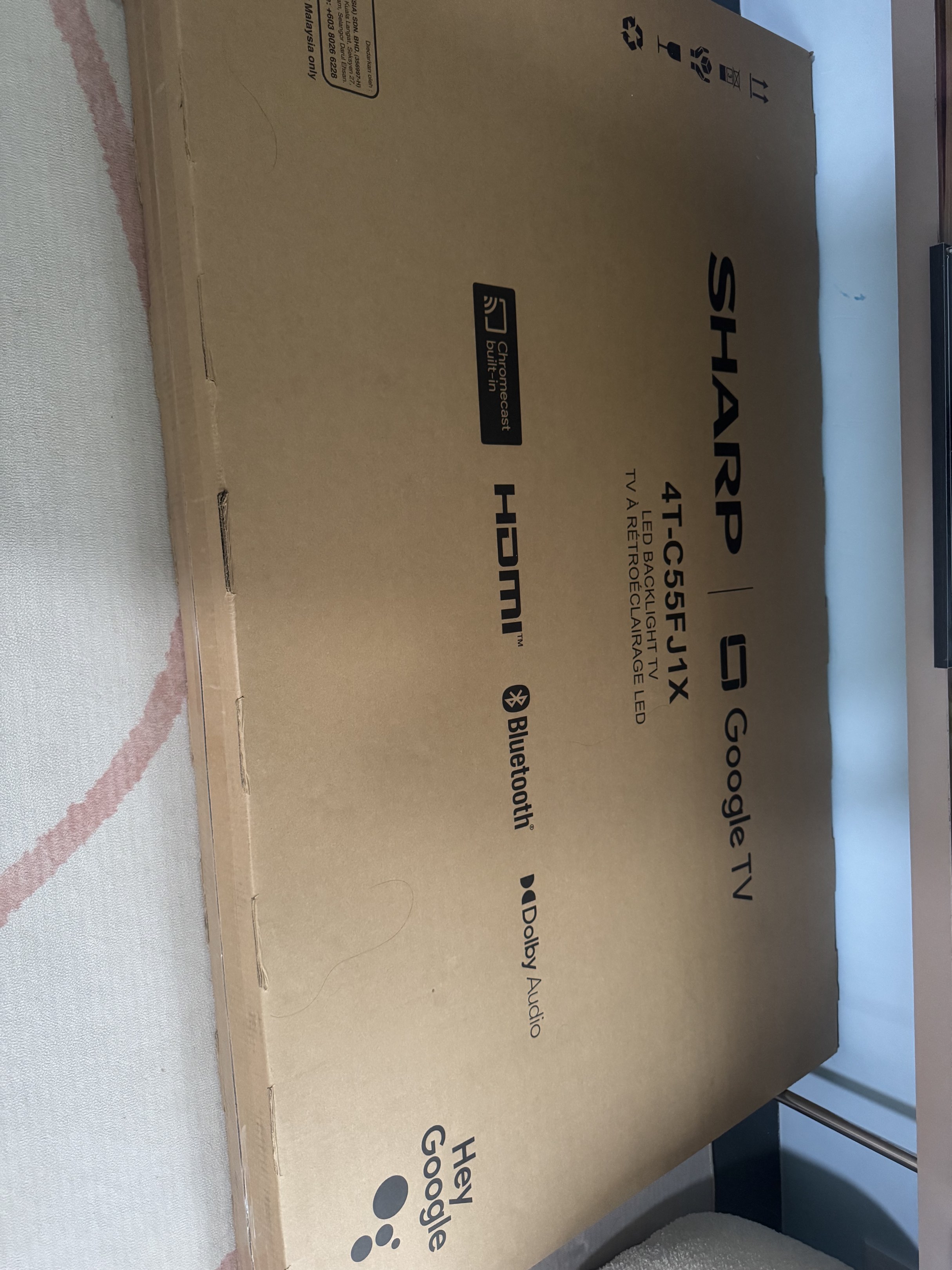 Sharp 4T-C55FJ1X 55 Inch 4K Google TV, TV & Home Appliances, TV ...