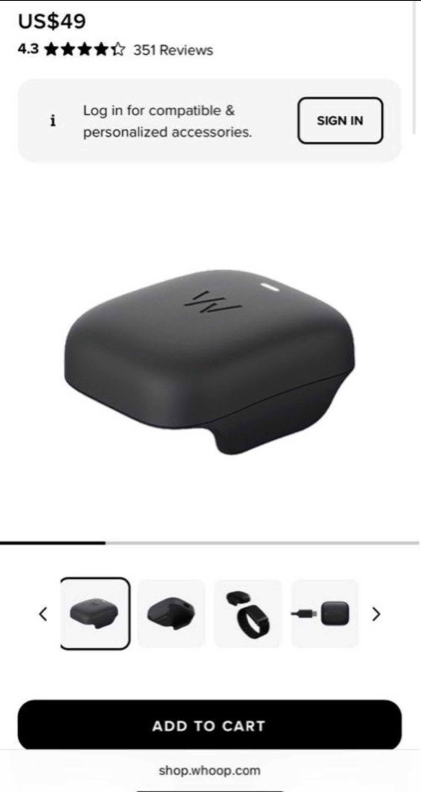 Whoop 4.0 Charger, Health & Nutrition, Health Monitors & Weighing ...