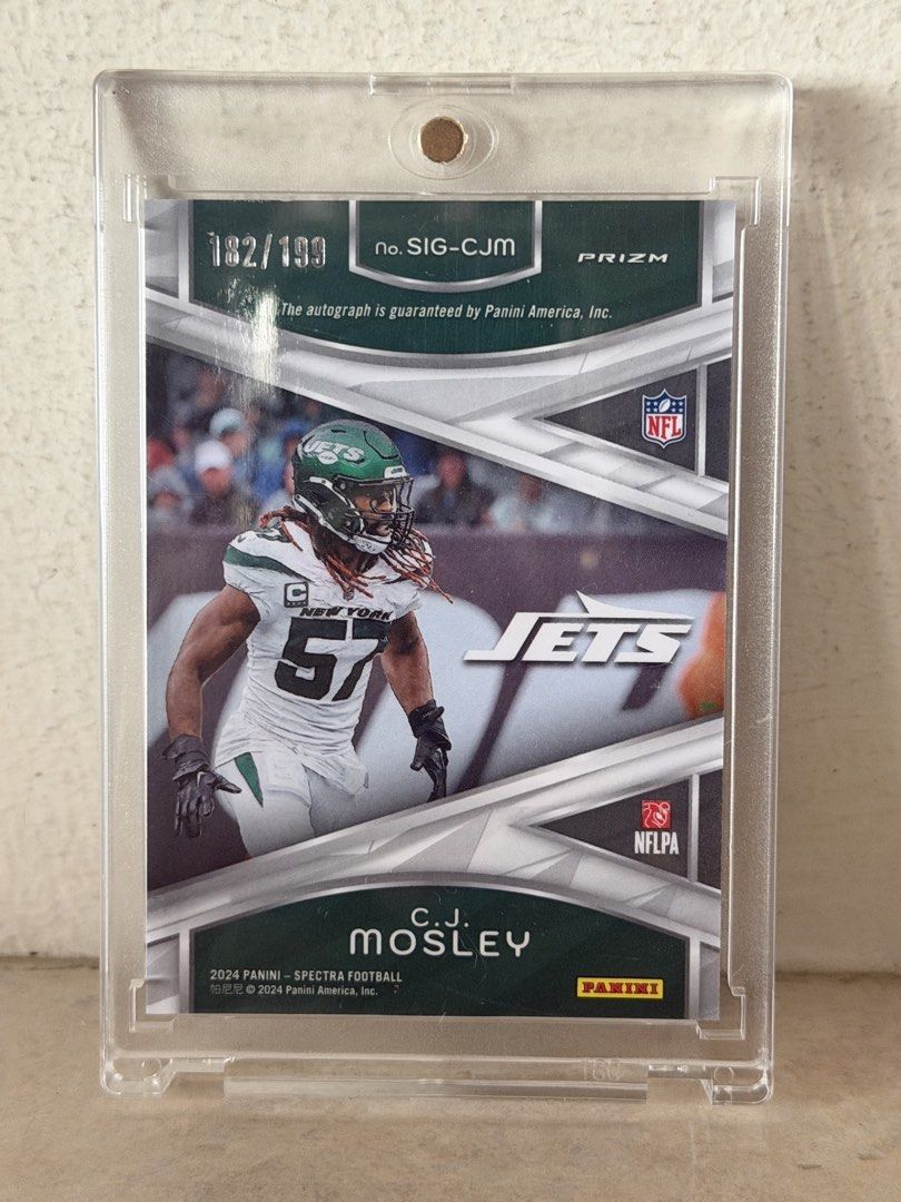 2024 Panini Spectra CJ Mosley Autograph Card, Hobbies & Toys, Toys ...
