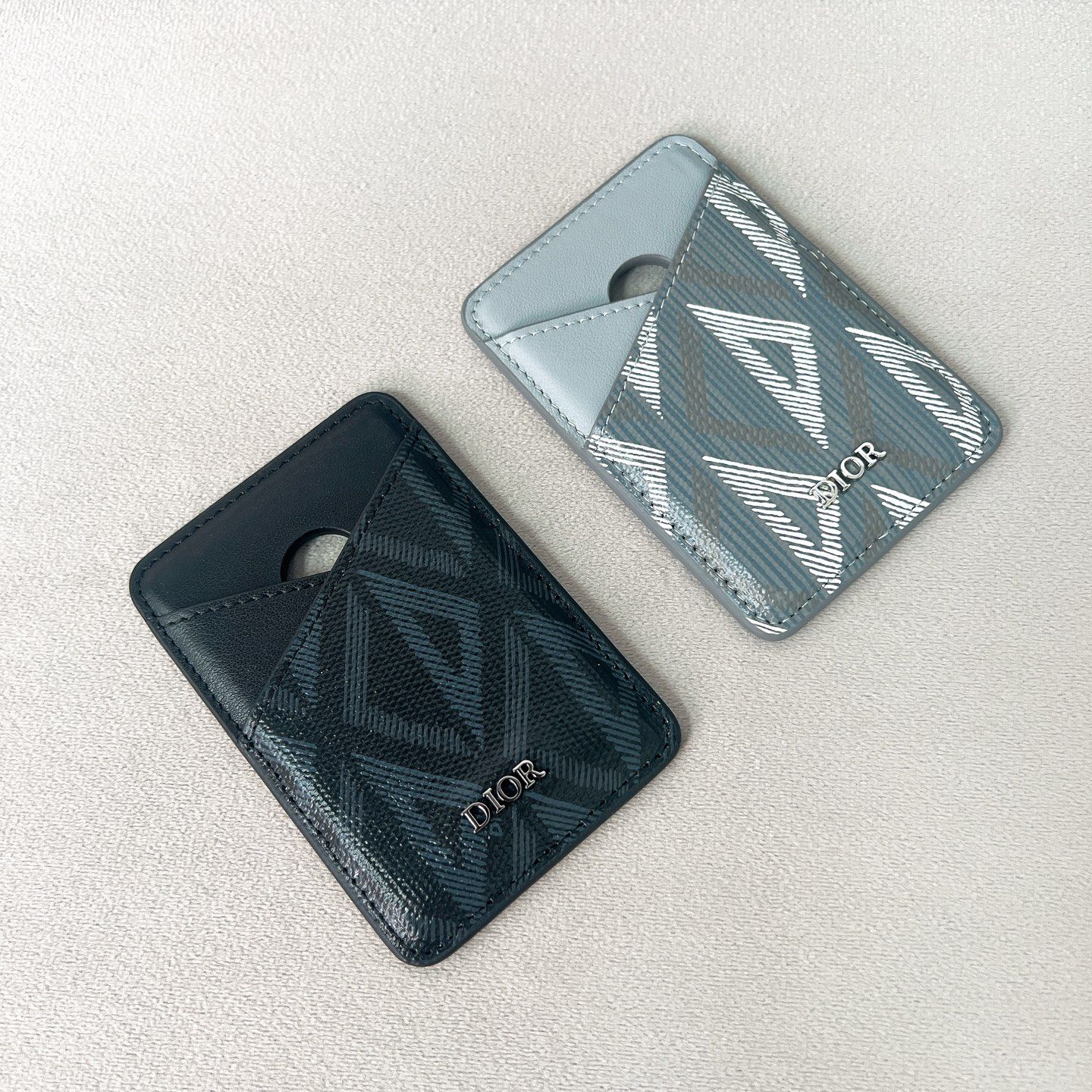Authentic prada saddle diamond magnetic card holder cornsilk, Luxury ...