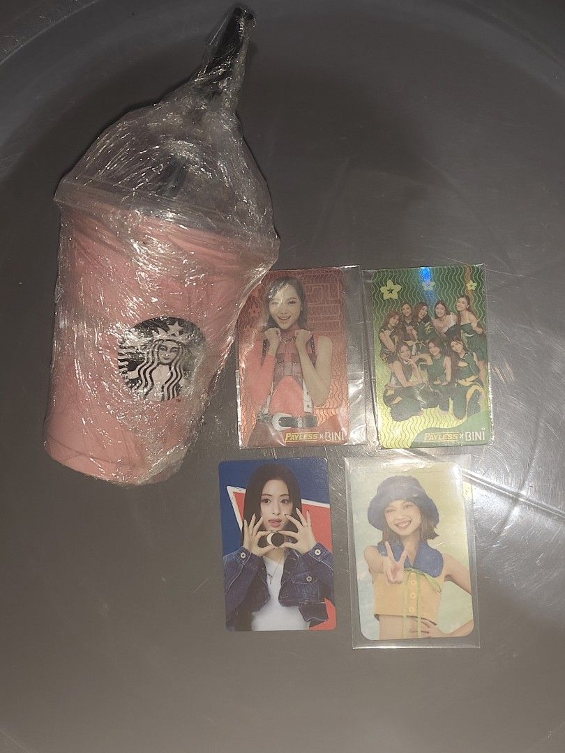 Blackpink Tumbler from Starbucks Bini Gwen fudgee barr photocard Bini ...