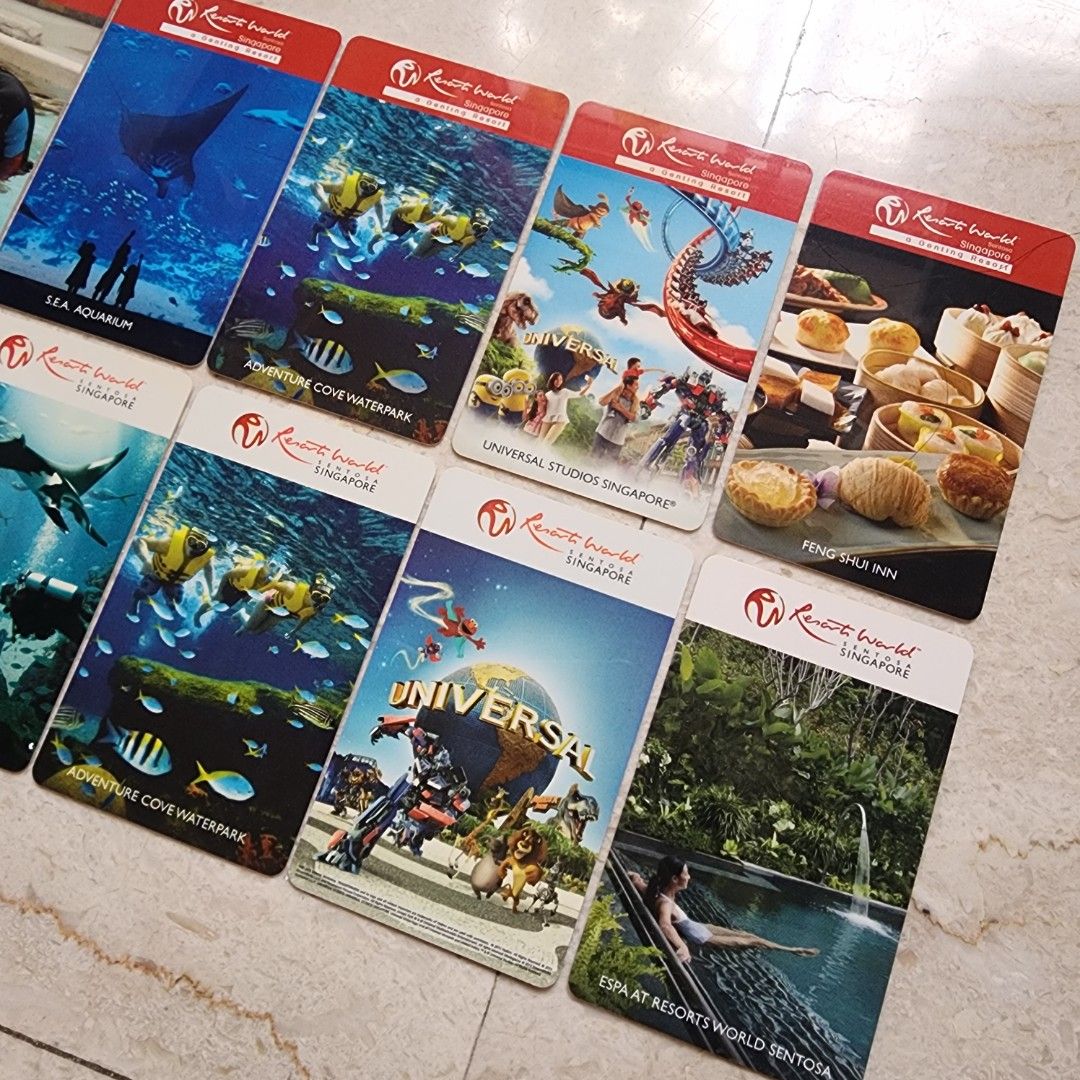 Discontinued Hotel Room Key Cards Set of 10 (Resorts World Sentosa RWS ...