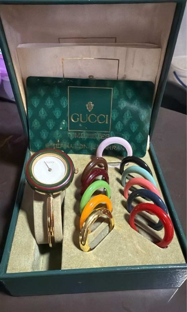 Gucci Interchangeable Bezel Watch, Women's Fashion, Watches ...