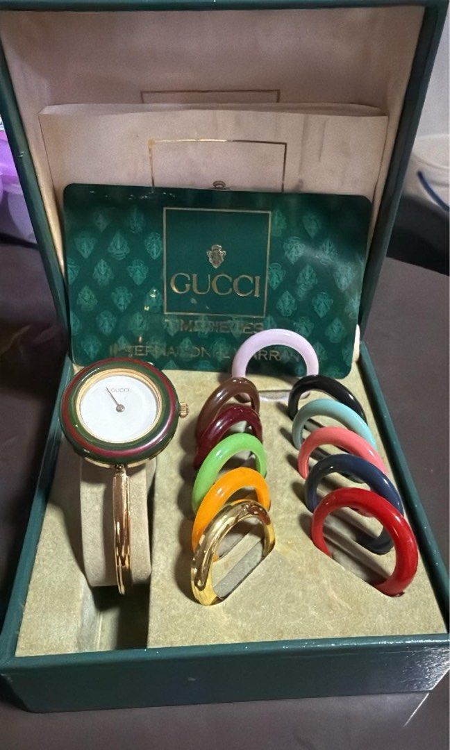 Gucci Interchangeable Bezel Watch, Women's Fashion, Watches ...