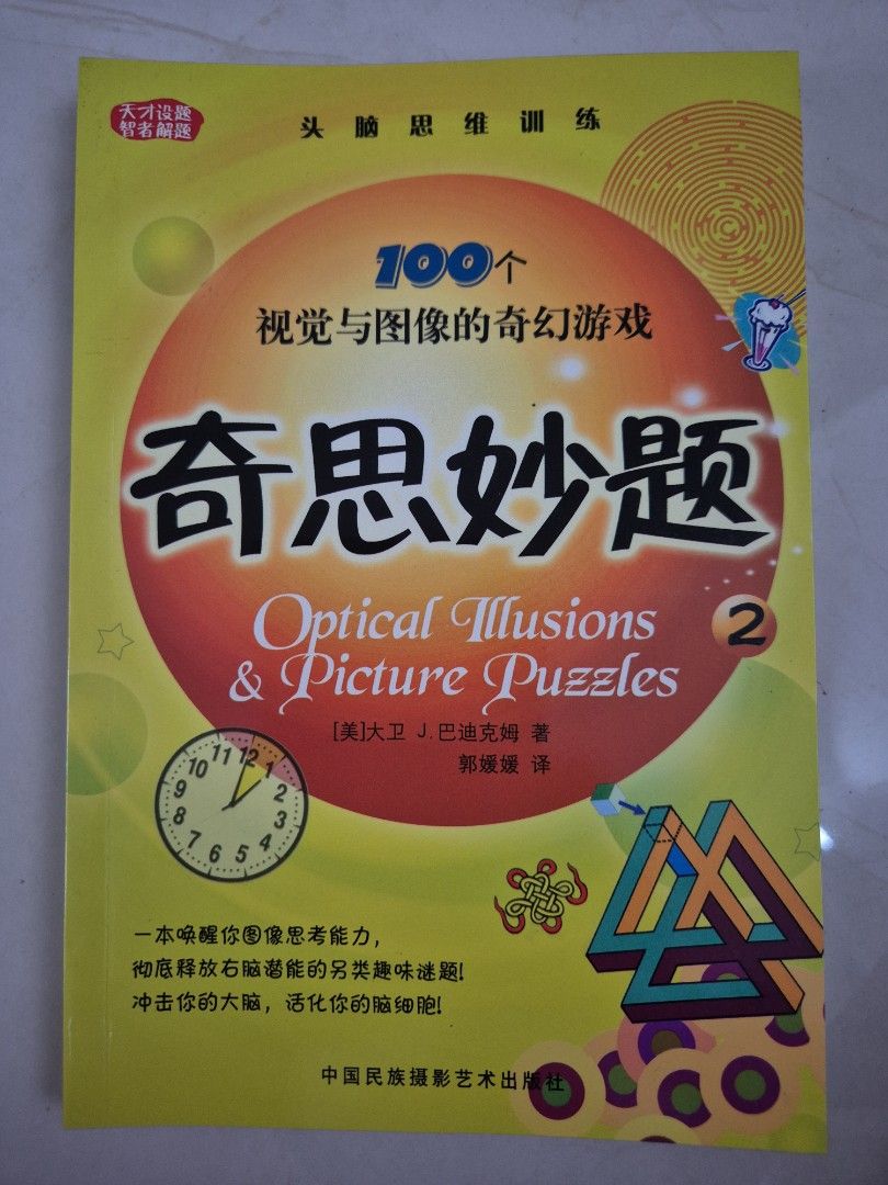 Optical Illusions & Picture Puzzles Book, Hobbies & Toys, Books ...