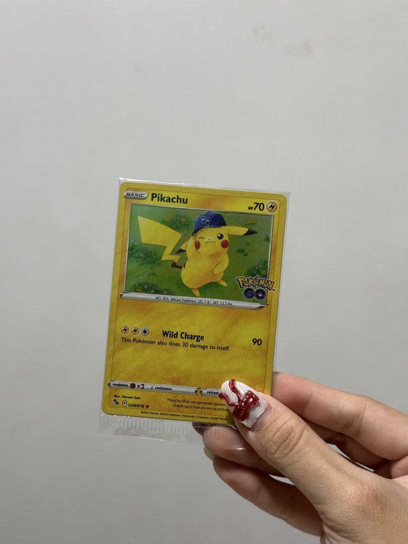 Pokemon GO Promo Card Pikachu, Hobbies & Toys, Toys & Games on Carousell
