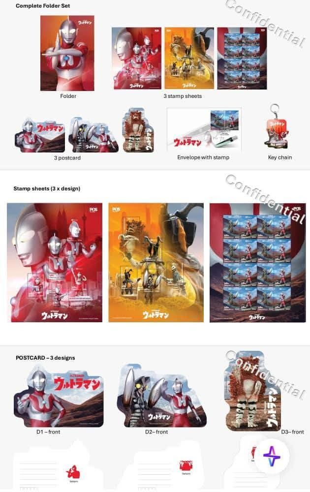 POS Malaysia Ultraman Stamp Folder Set, Hobbies & Toys, Toys & Games on ...