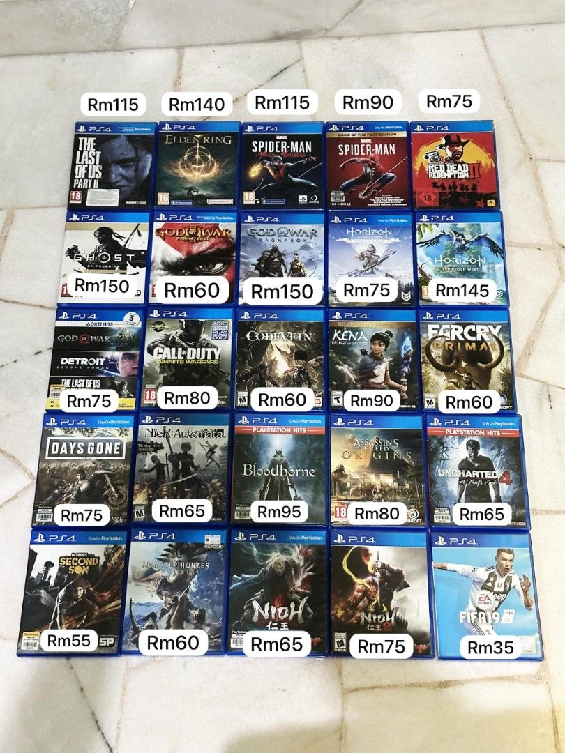 PS4 Games - Various Titles, Video Gaming, Video Games, PlayStation on ...