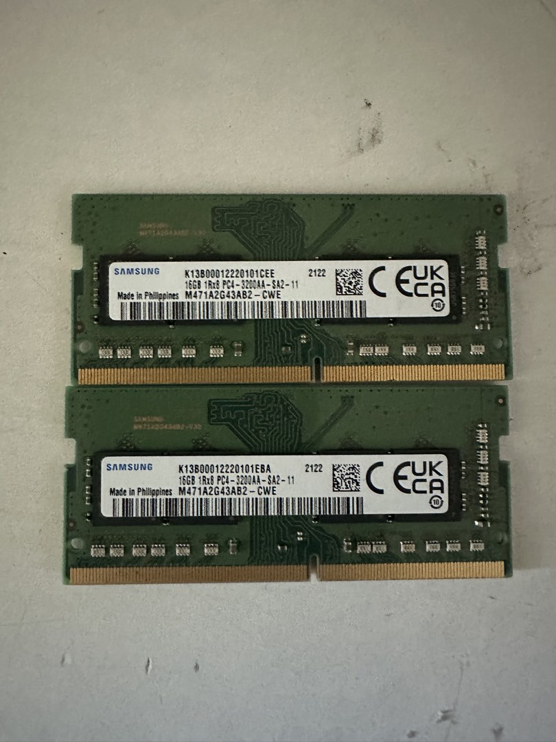 Samsung 16GB sodimm DDR4 3200MHz RAM kit, Computers & Tech, Parts ...