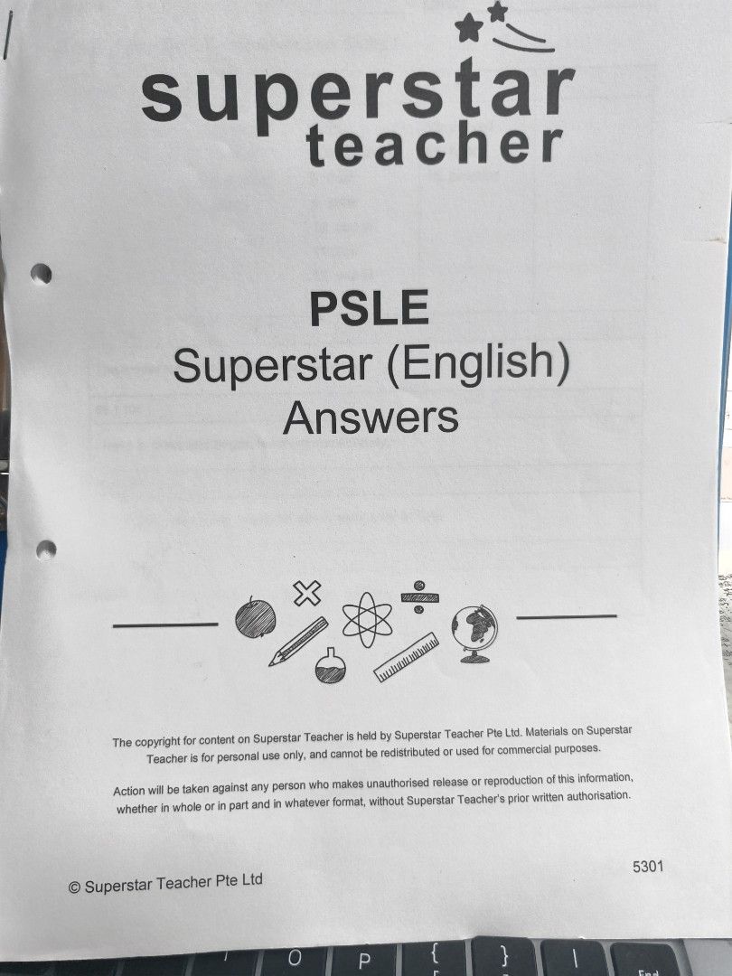 Superstar 2025-PSLE Science/English/Maths Worksheets, Hobbies & Toys ...